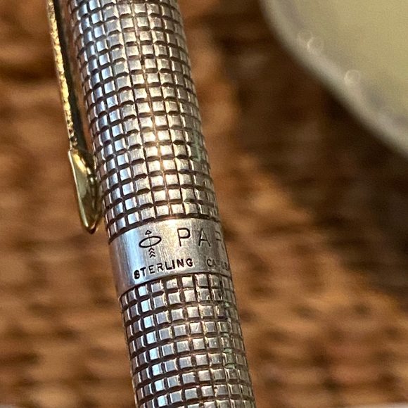 Parker | Accessories | Vintage Parker Sterling Silver Ballpoint Pen Euc ...